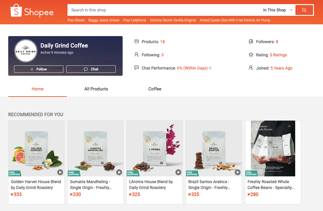 Daily Grind Coffee Launches on Shopee | Daily Grind Roastery